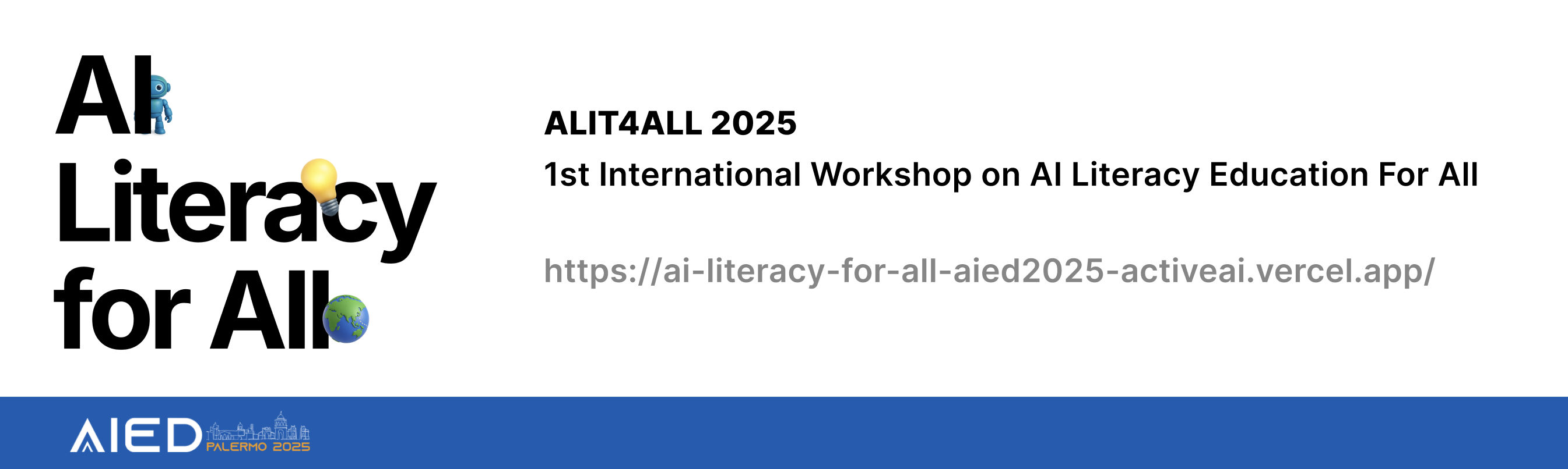 AI Literacy for All | AIED 2025 Workshop